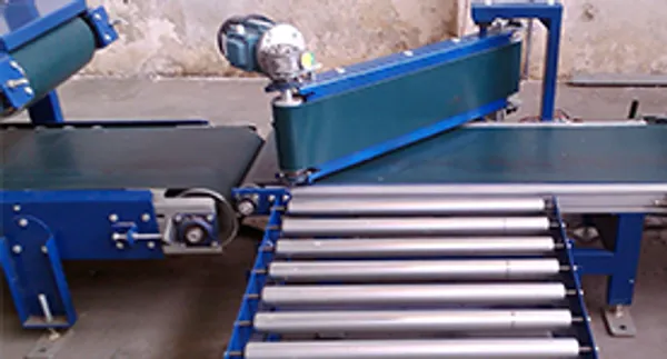 Swing arm belt diverter