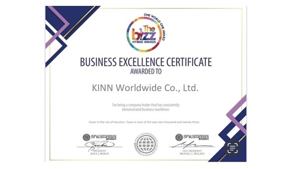 Business Excellence Certificate Award 2023 - The Bizz Award 2023-Copy-1