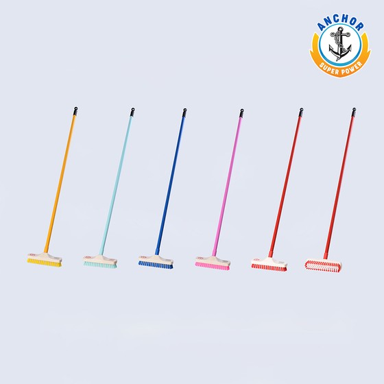 Anchor Large Size Broom with Steel Handle for Indoor and Outdoor Cleaning