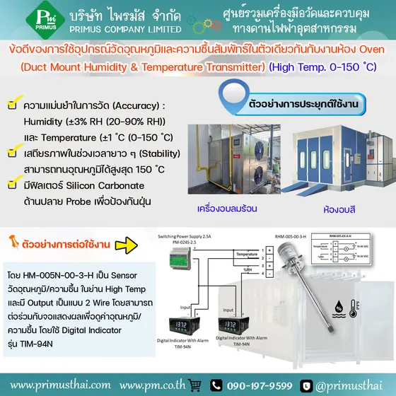 ข้อดีของการใช้อุปกรณ์วัดอุณหภูมิและความชื้นสัมพัทธ์ในตัวเดียวกันกับงาน ...