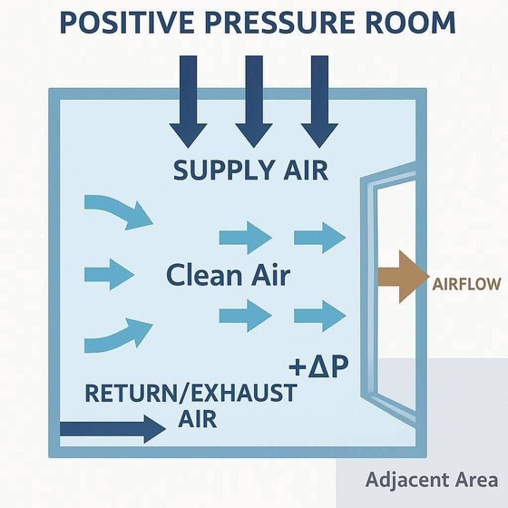 ห้องแรงดันบวก (Positive Pressure Room)