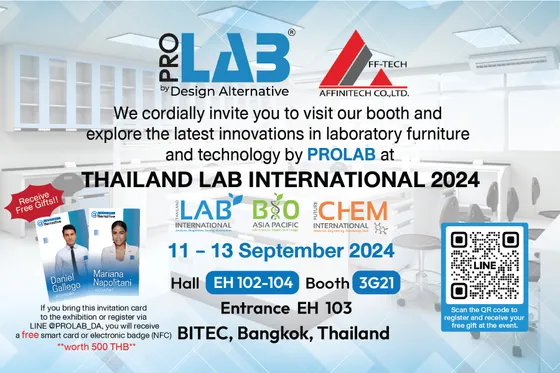 PROLAB by Design Alternative ขอเรียนเชิญทุกท่านมาพบกับบูธ PROLAB ในงาน Thailand LAB 2024