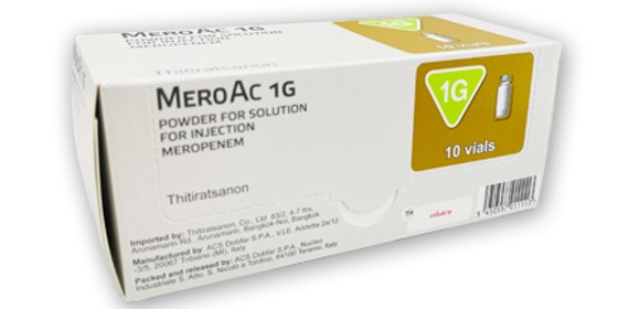 MERO AC 1g./vial Injection