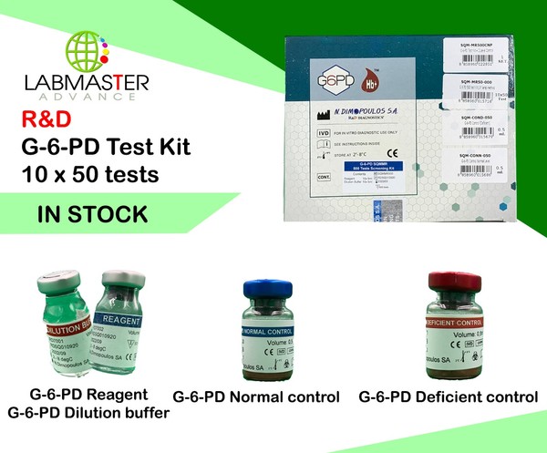 "R&D" G-6-PD test kit