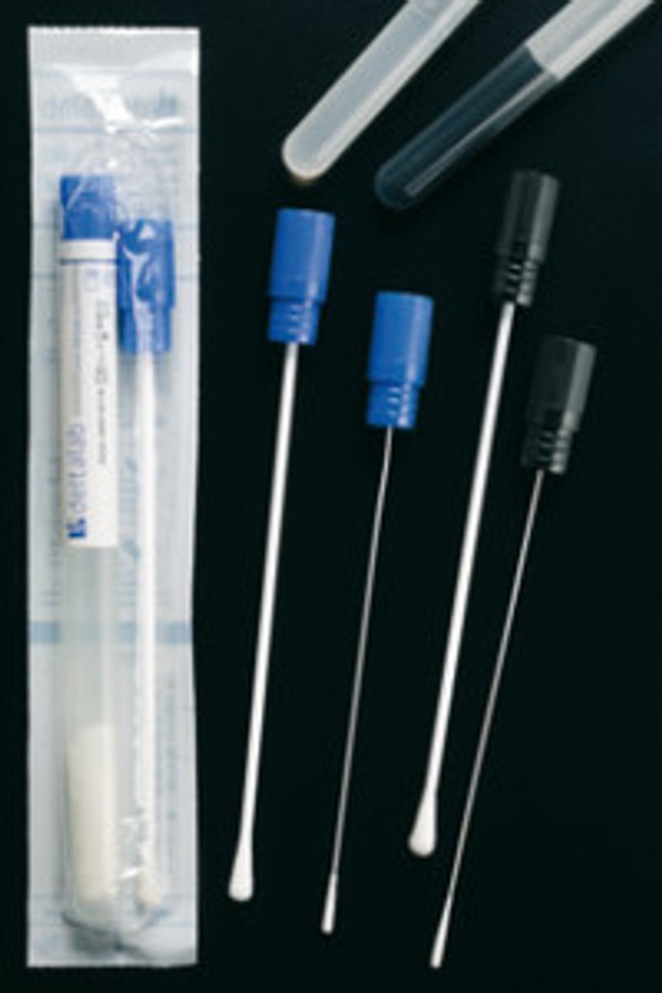 "Deltalab" Amies Swab PS + Viscose wite Charcoal