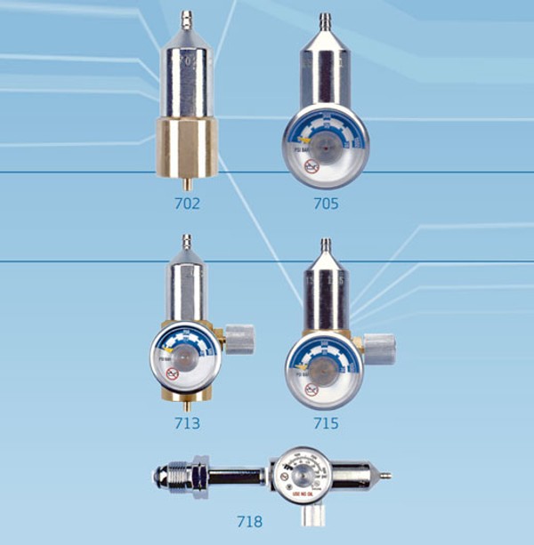 CALGAZ Regulator Model 713 : Flow Rate : 0.3-0.5 L/min