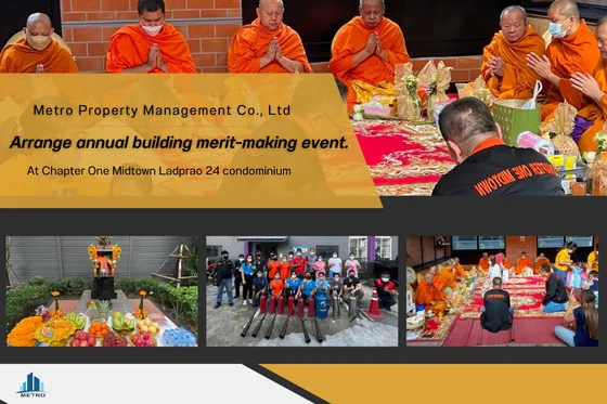 Metro Property Management arrange annual building merit-making event.