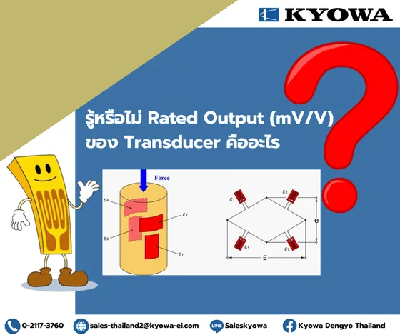 รู้หรือไม่ Rated Output (mV/V) ของ Transducer คืออะไร?