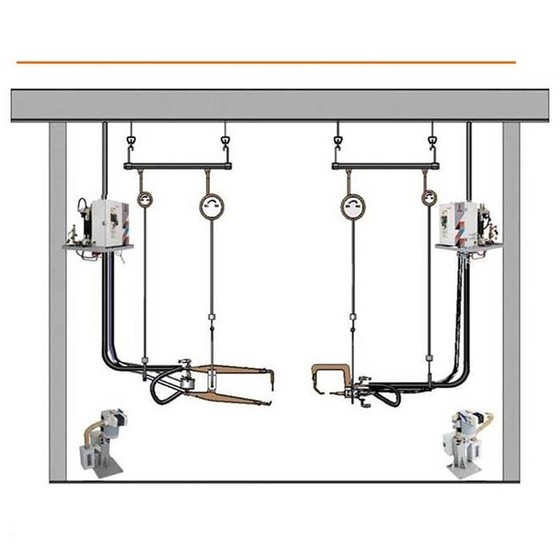 System of Portable Spot Welding Gun