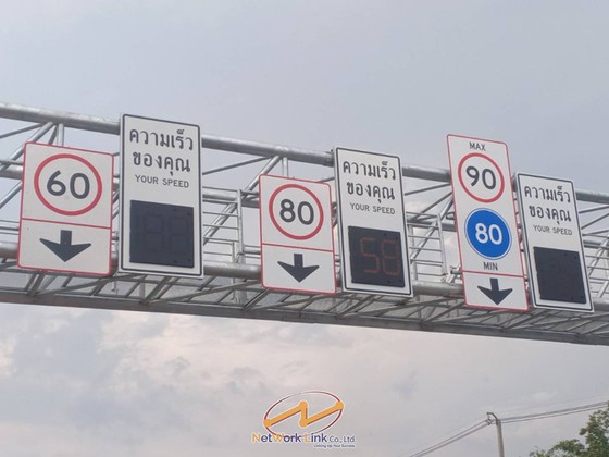 งานป้ายแจ้งเตือนความเร็ว Your Speed Signs