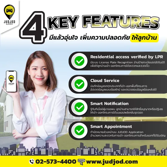 4 KEY FEATURES มีแล้วอุ่นใจ เพิ่มความปลอดภัยให้ลูกบ้าน