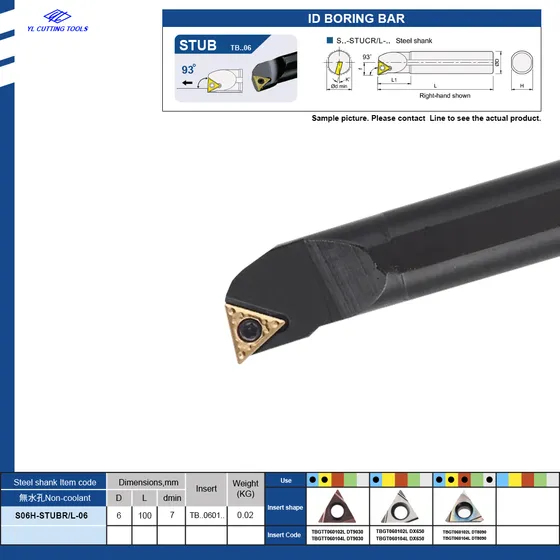 ด้ามมีดกลึง YL S06H-STUBR/L-06