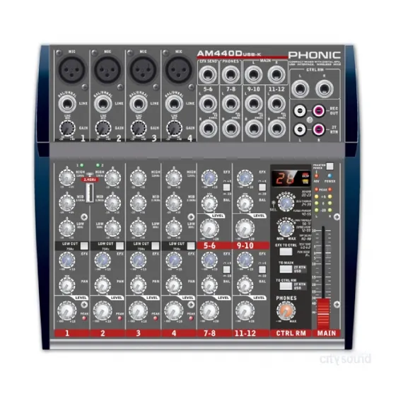 PHONIC AM440D USB-K