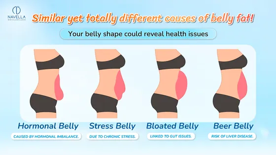 What type of “belly fat” do you have? Let's explore the 4 types of ...