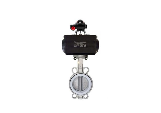 Butterfly Valve Cast Iron , sus316, SUS304 With Pneumatic Actuator With ...