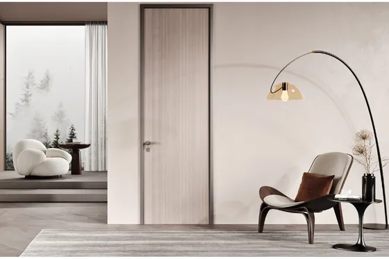 2023 Custom White Oak Vertical Wood Grain Interior Flush Door YDX018
