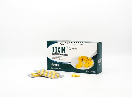 DOXIN ENTERIC COATED TABLETS 100 mg 25x10'T