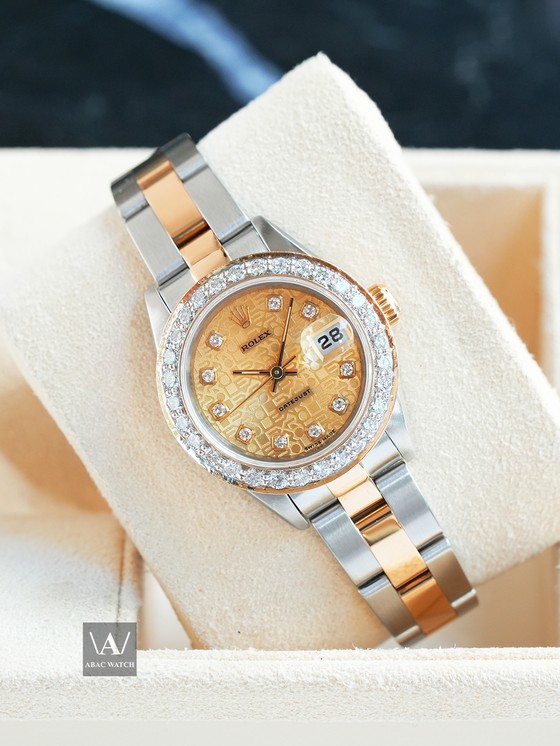 Rolex Datejust Oyster 2k Full Diamond Lady Size
