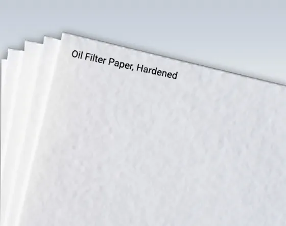 Oil Filter Paper, Hardened