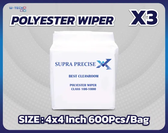 SUPRA PRECISE POLYESTER WIPER X3-4*4 INCH