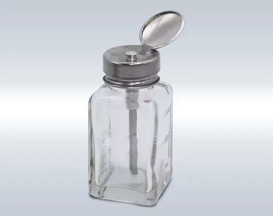 Glass solvent bottle 180 ml