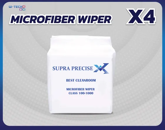 CLEANROOM MICROFIBER WIPER X4