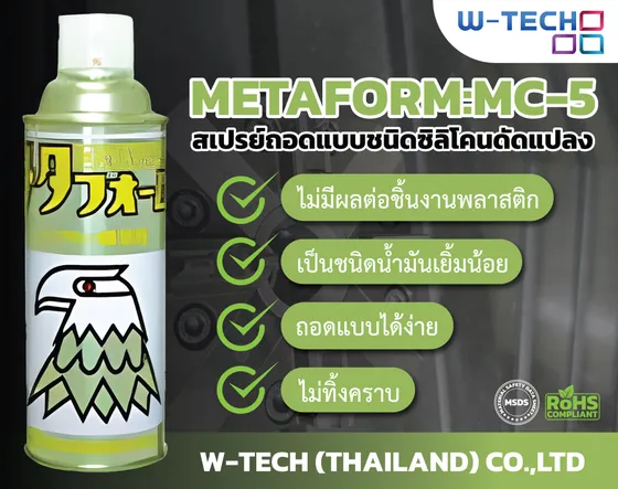 สเปรย์ถอดแบบชนิดซิลิโคนดัดแปลง METAFORM:MC-5